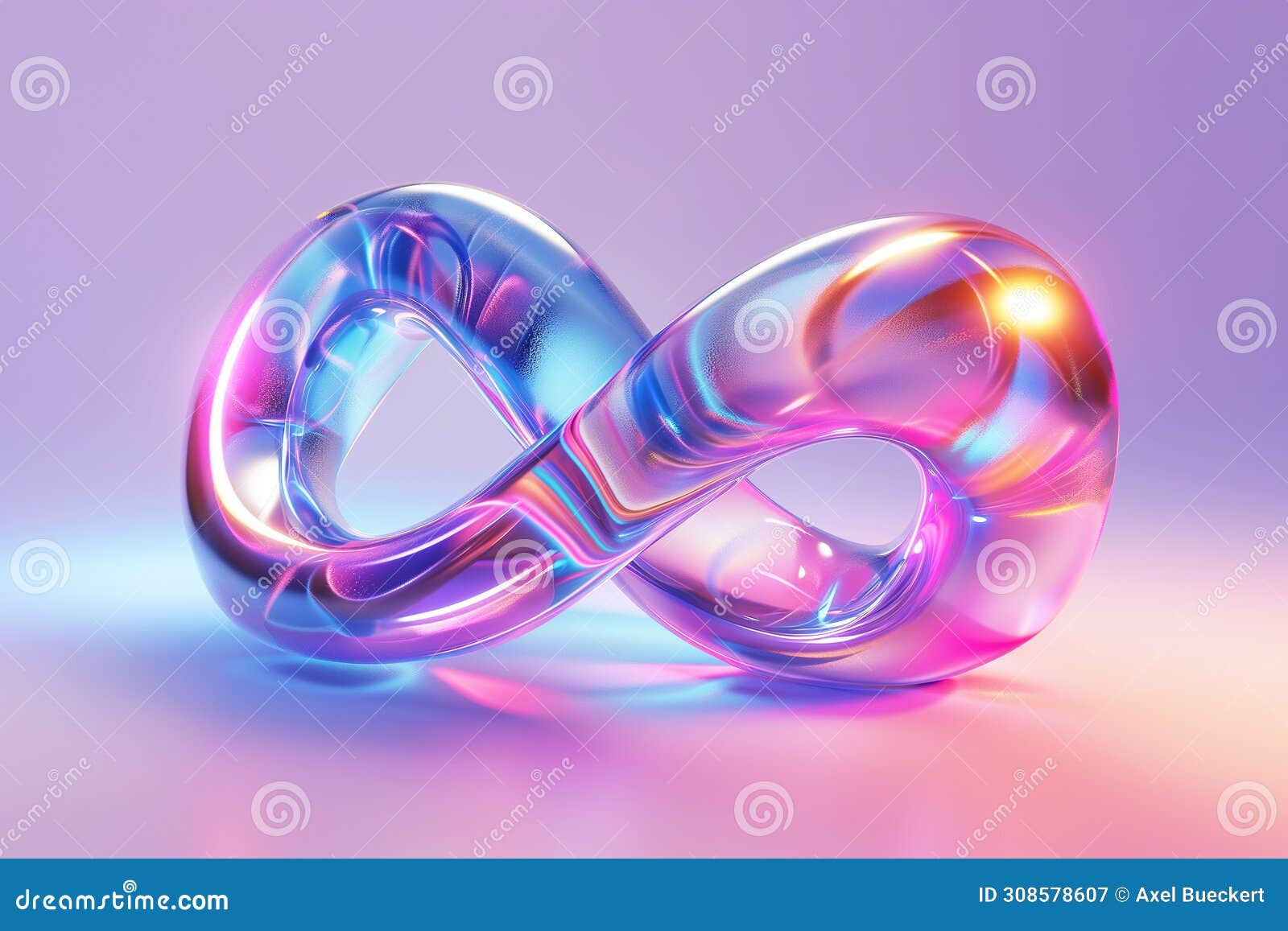 Infinite Elegance - Iridescent Infinity Symbol in Pastel Colors Imagen ...