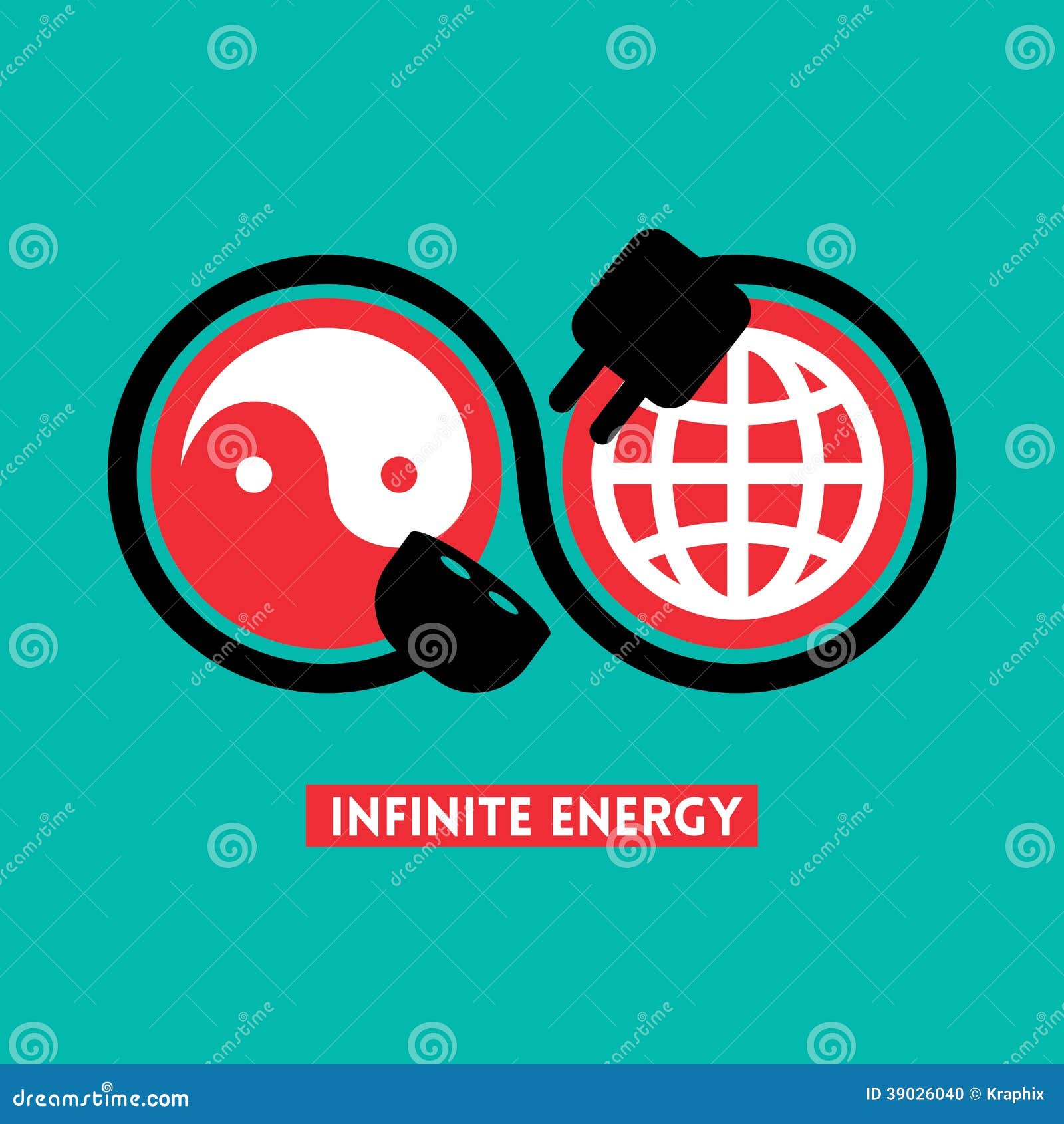 Infinite Energy Concept Illustration Stock Vector - Illustration of ...