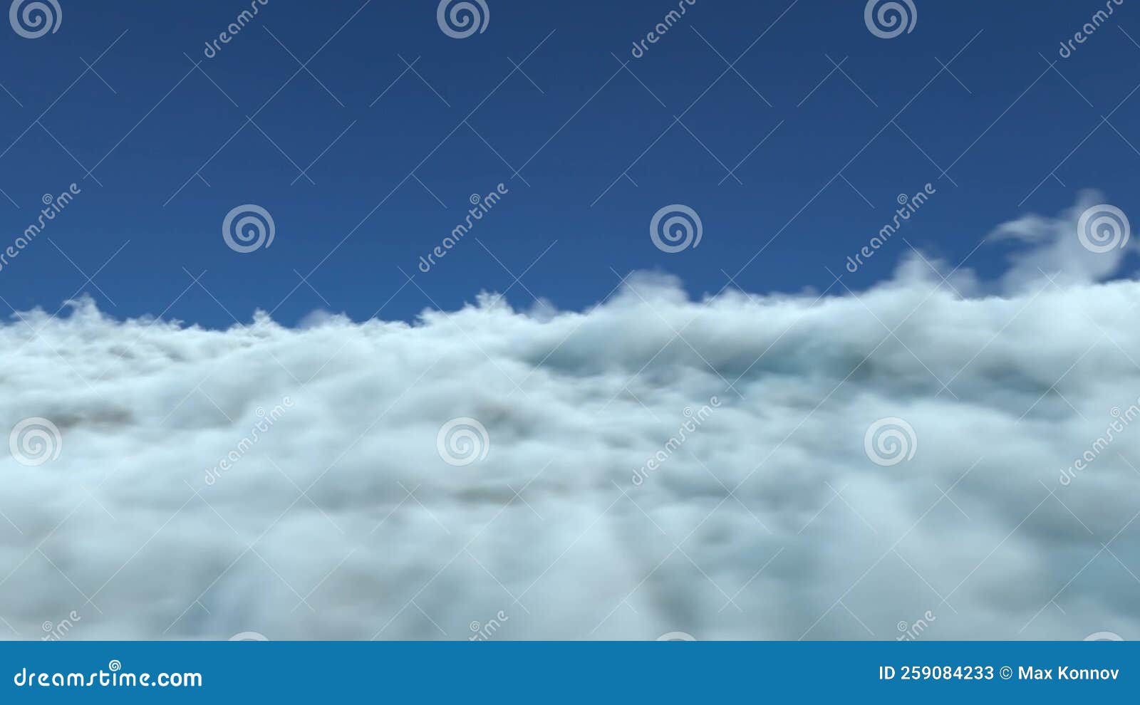 Infinite Fly Above the Cinematic Clouds Background Seamless Loop V04 ...