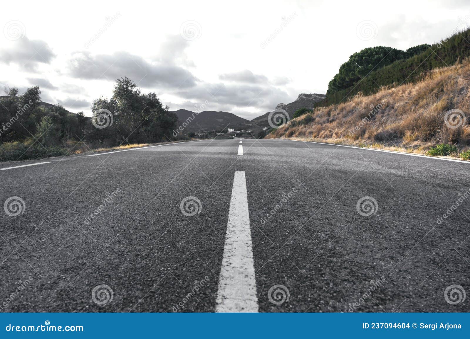 Infinite Highway with a View from Below Stock Photo - Image of connect ...