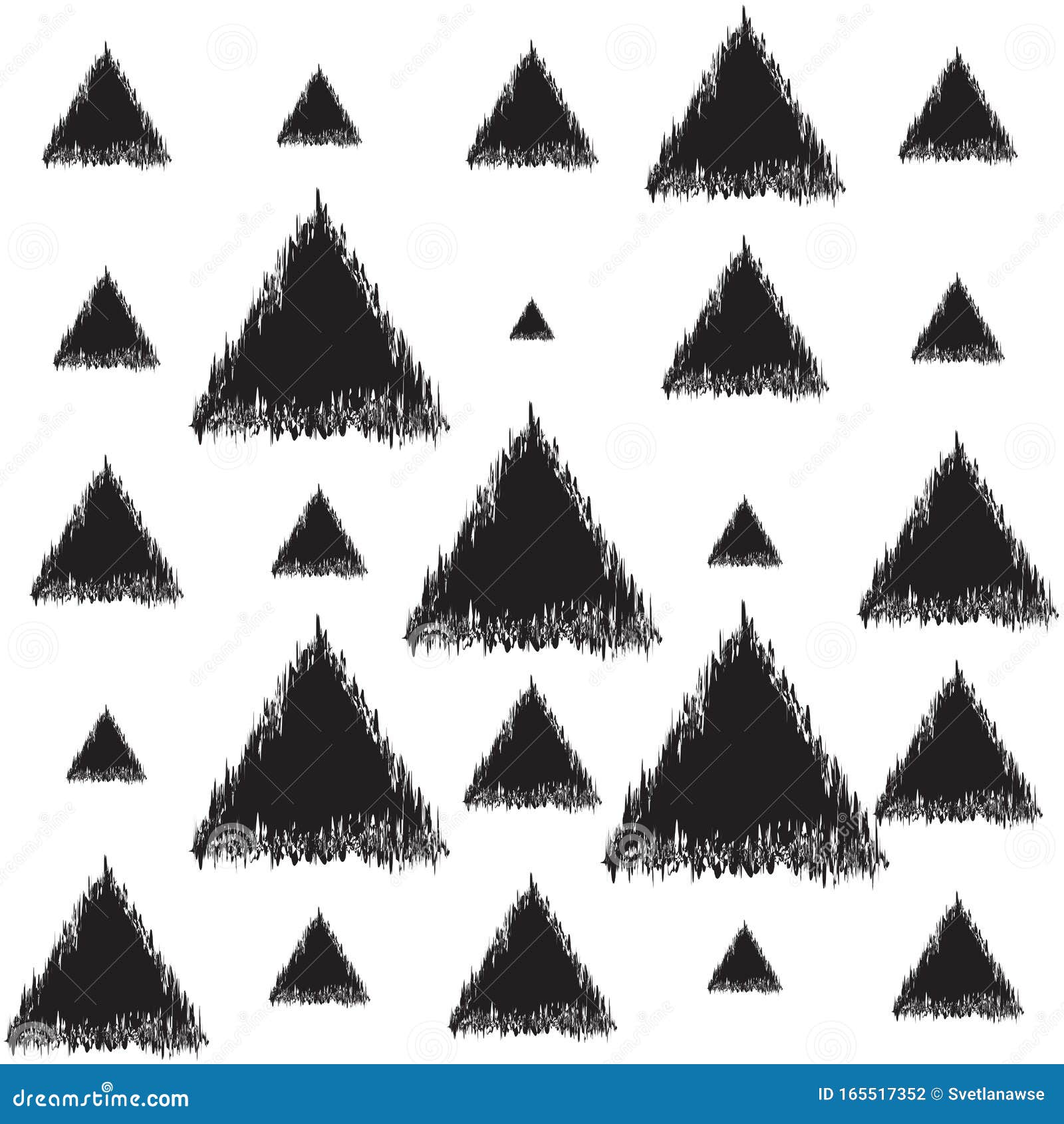 Infinite Illustration with Triangles Stock Vector - Illustration of ...
