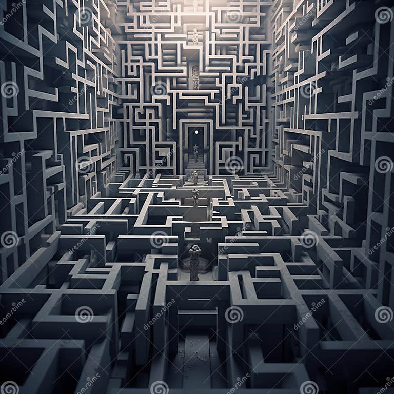 Infinite Labyrinth stock image. Image of wonder, curiosity - 292596843