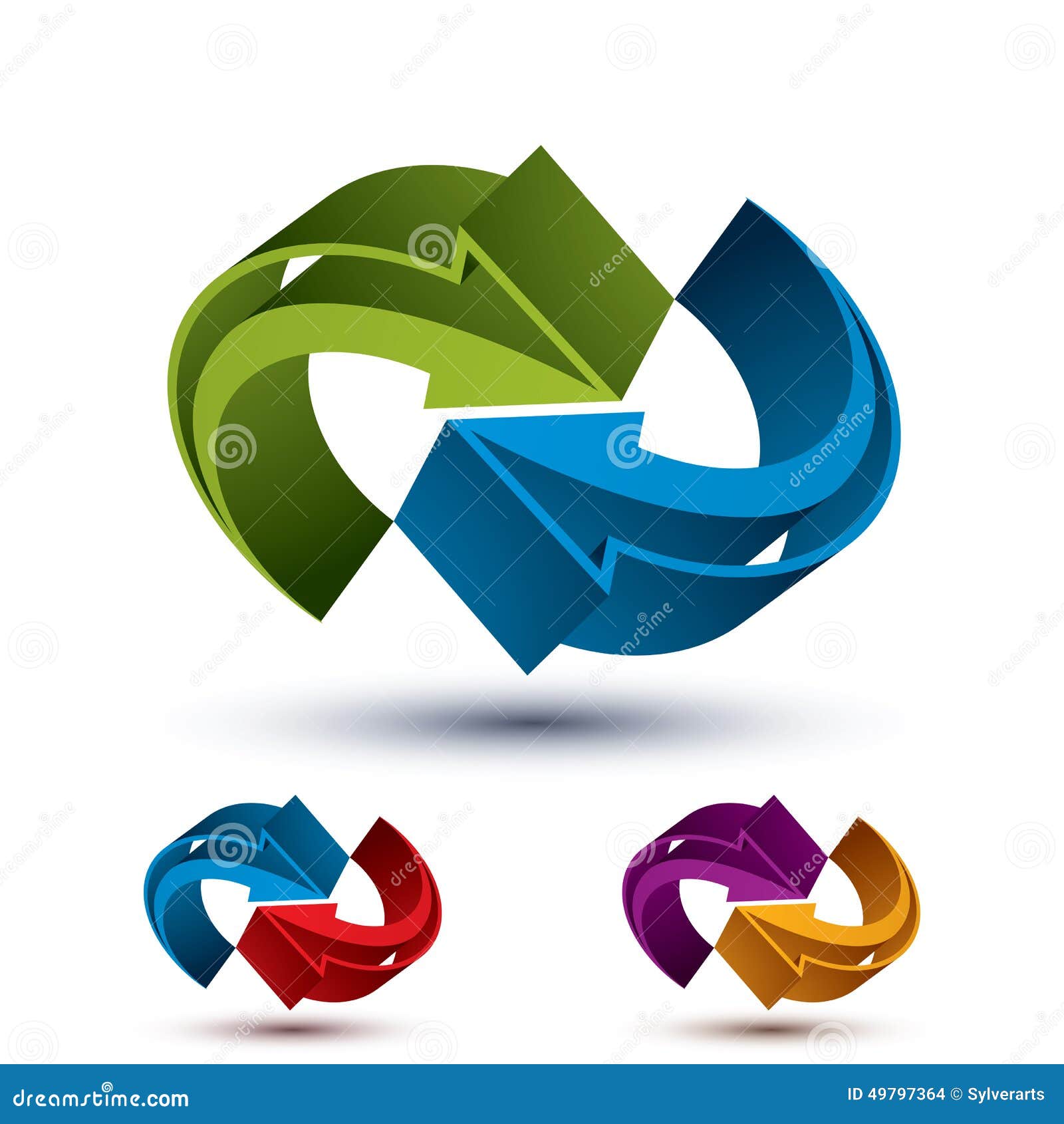 Infinite Loop Arrows Vector Abstract Symbol, Graphic Design Temp Stock ...