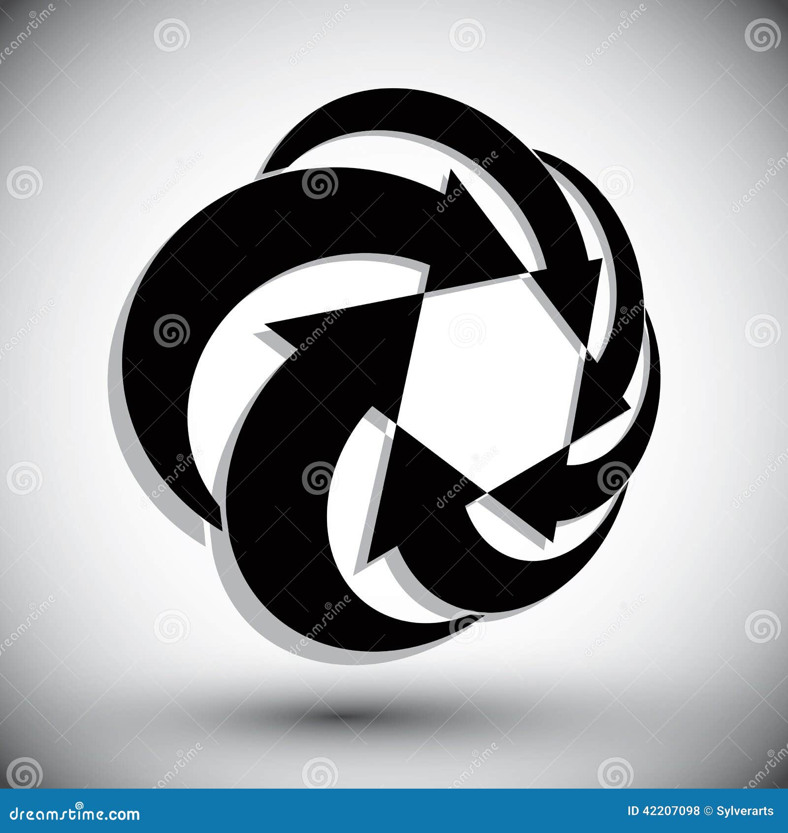 Infinite Loop Arrows Vector Abstract Symbol, Graphic Design Temp Stock ...