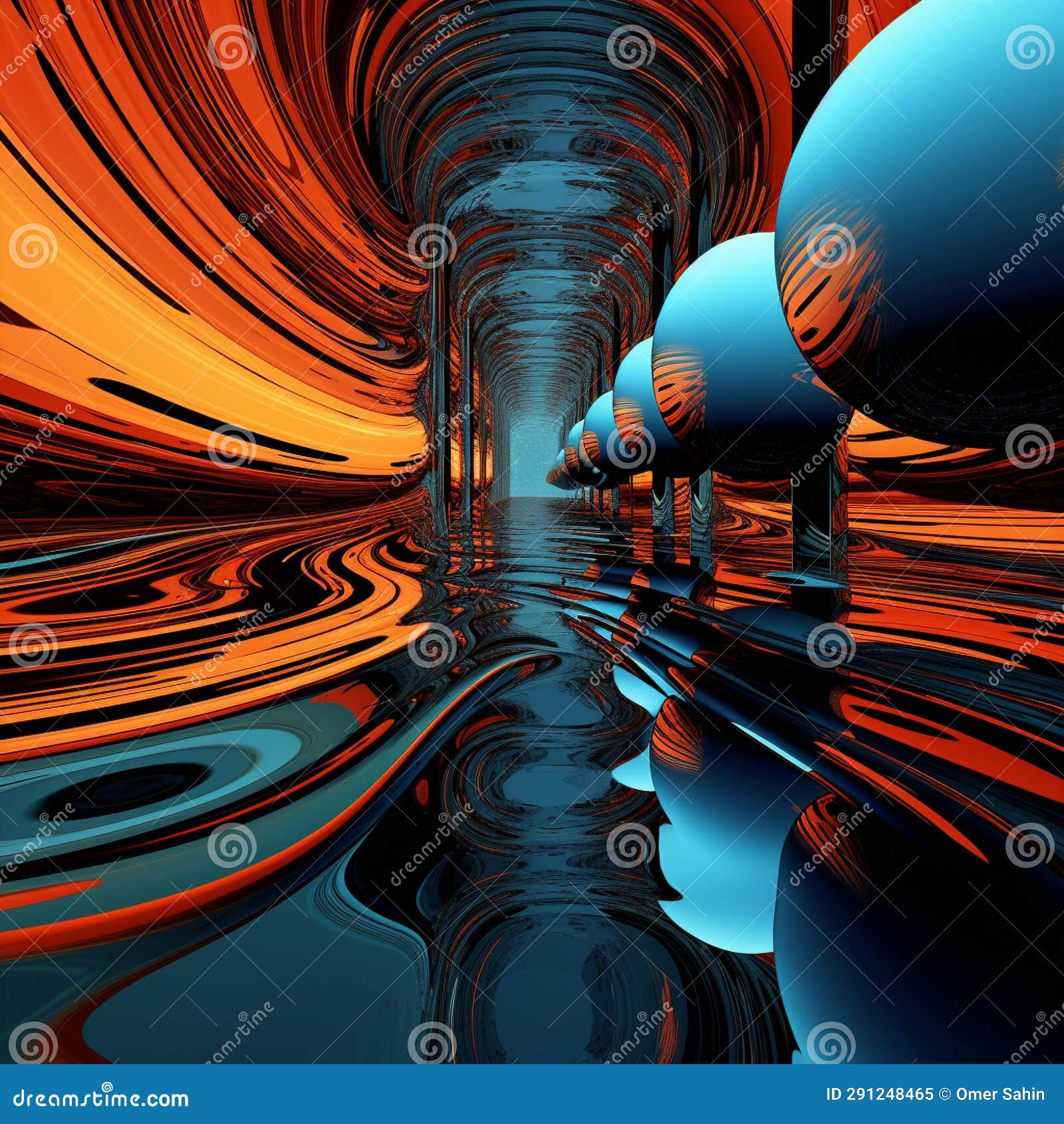 Infinite Mirrors - Abstract Art Stock Image - Image of intrigue, shapes ...