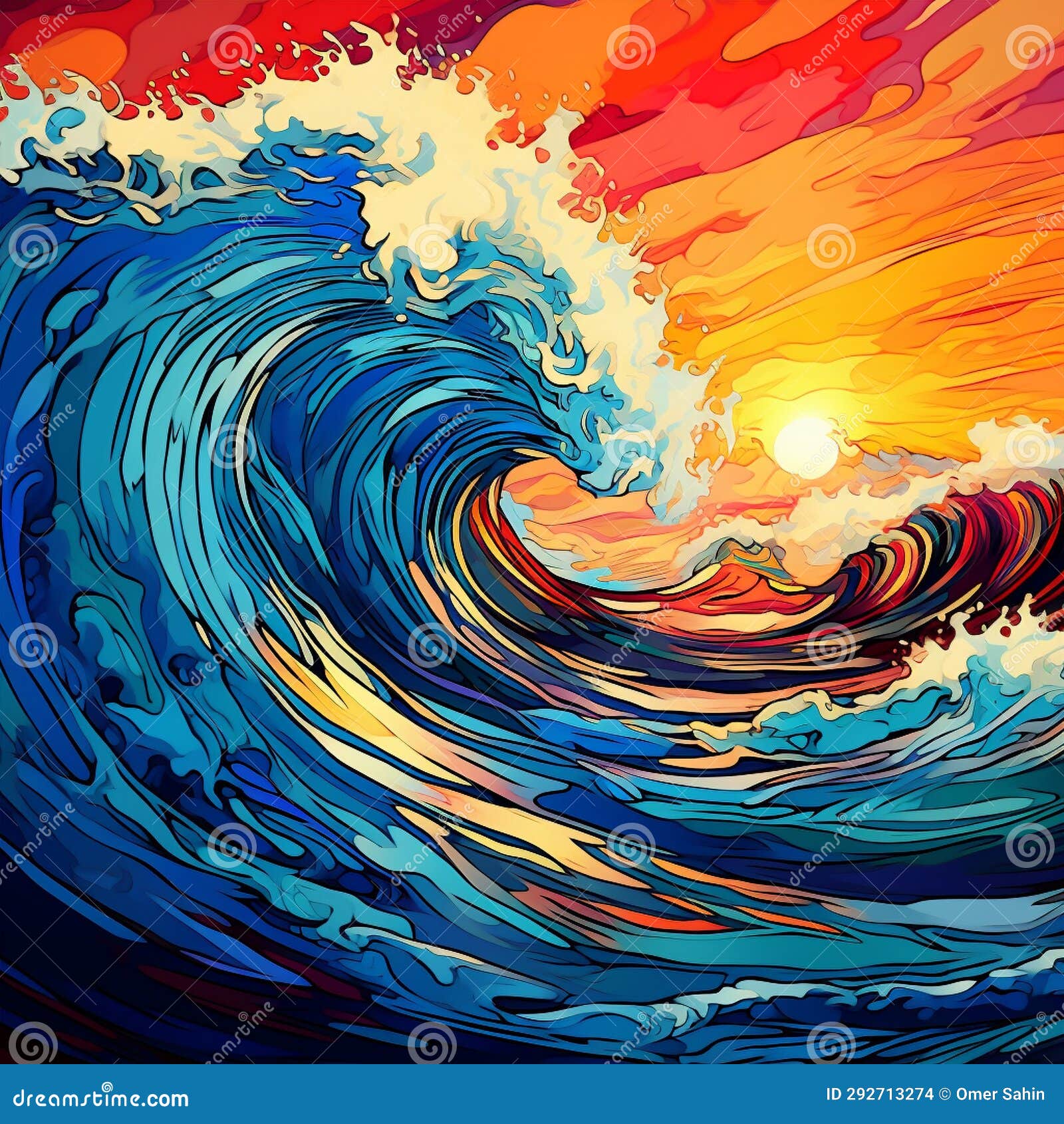 Infinite Motion: Endlessly Shifting Patterns of the Breaking Surf Stock ...