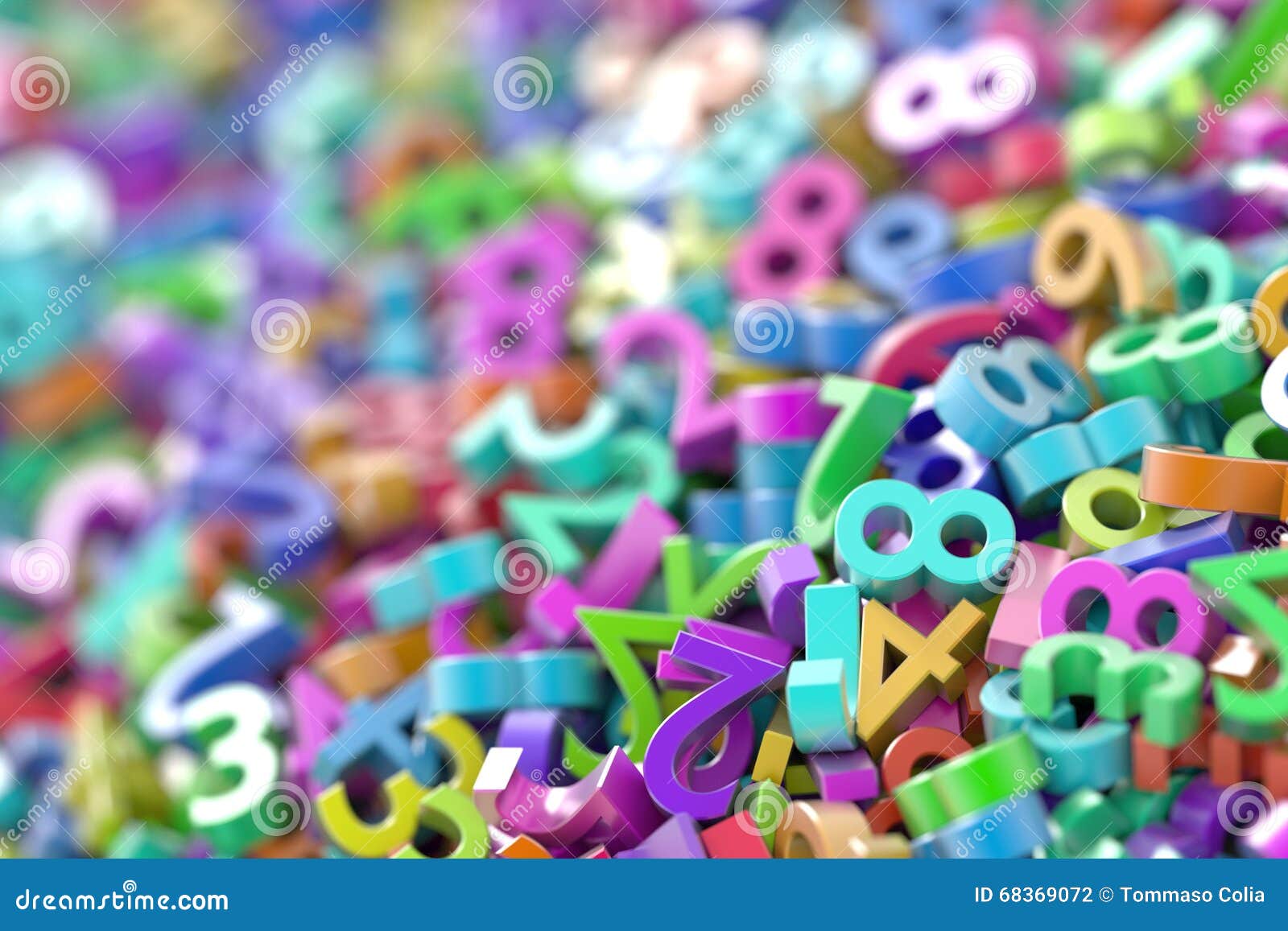 Infinite Numbers Background Stock Illustration - Illustration of ...