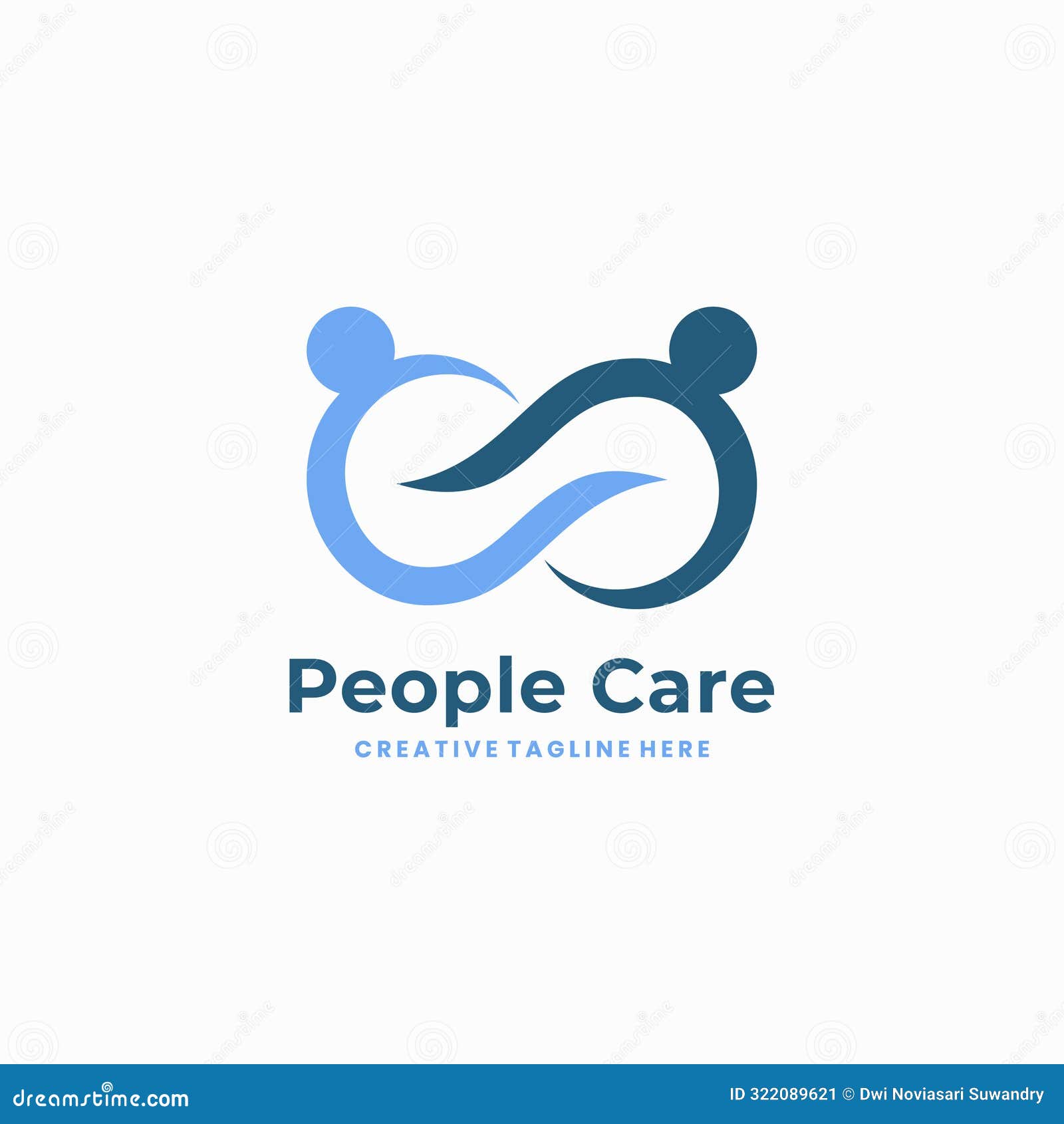 Infinity People Logo Design Template. Stock Vector - Illustration of ...