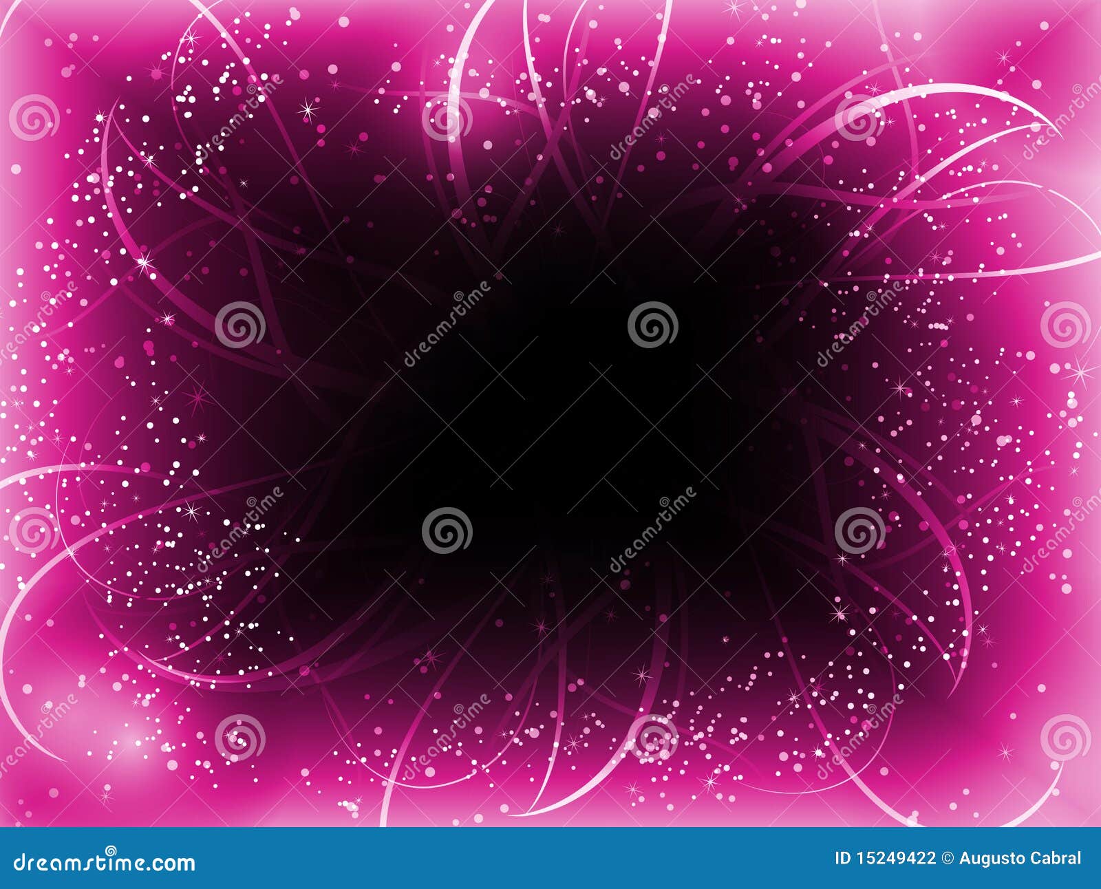 Infinite Perspective Pink Stars Stock Illustration - Illustration of ...