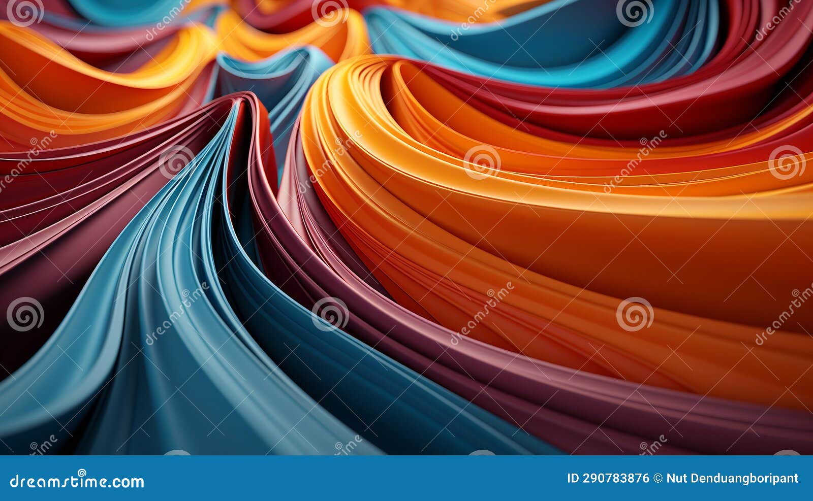 Infinite Rainbow Art: Swirling Patterns in Multicolored Splendor Stock ...