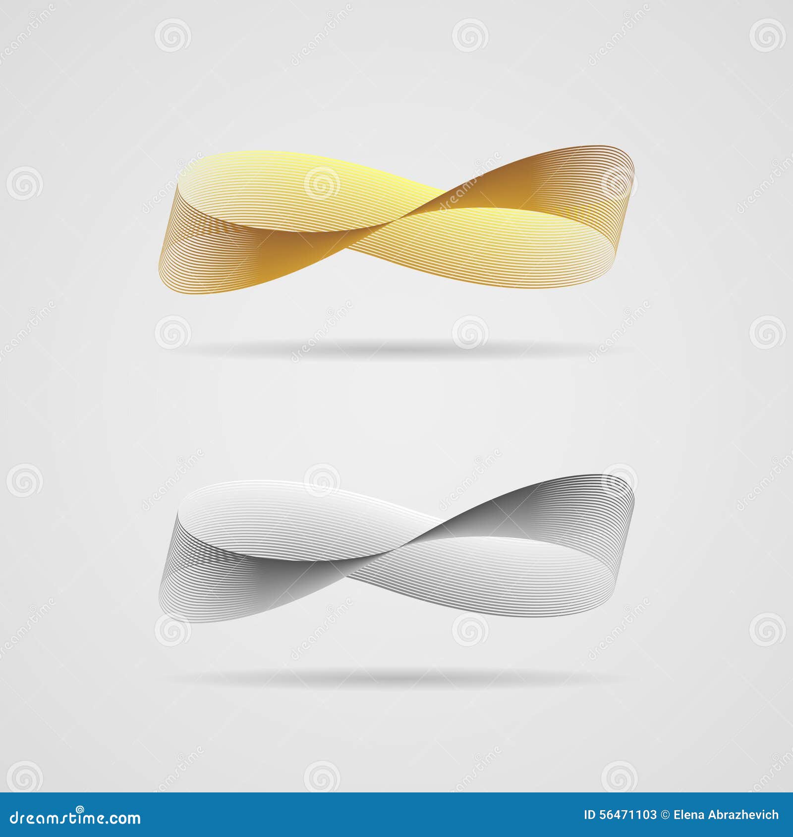 Infinite ribbon stock vector. Illustration of abstraction - 56471103