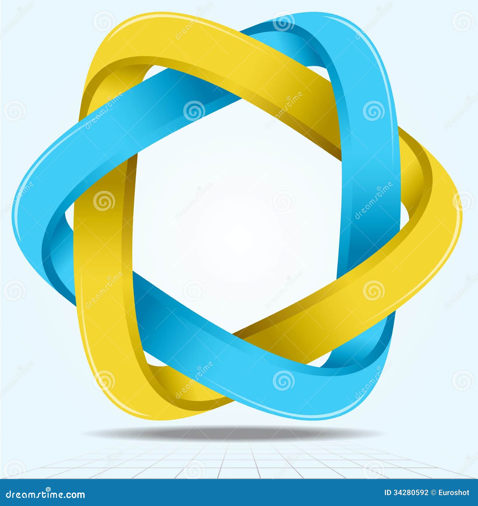 Infinite Ribbon Star Vector Illustration. Stock Vector - Illustration ...