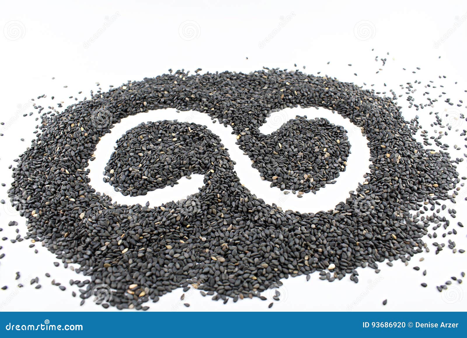 Infinite in seeds. stock photo. Image of isolated, element - 93686920