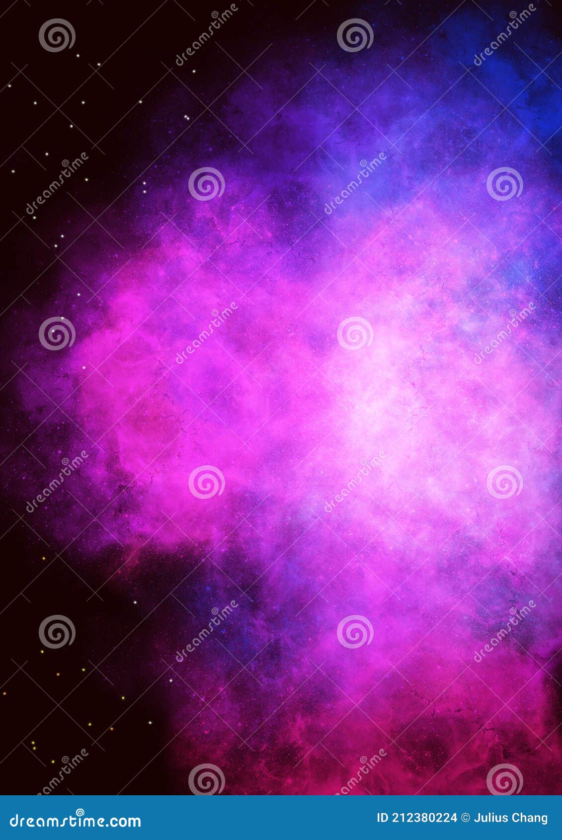 Infinite Space Background with Nebulas and Stars Stock Photo - Image of ...