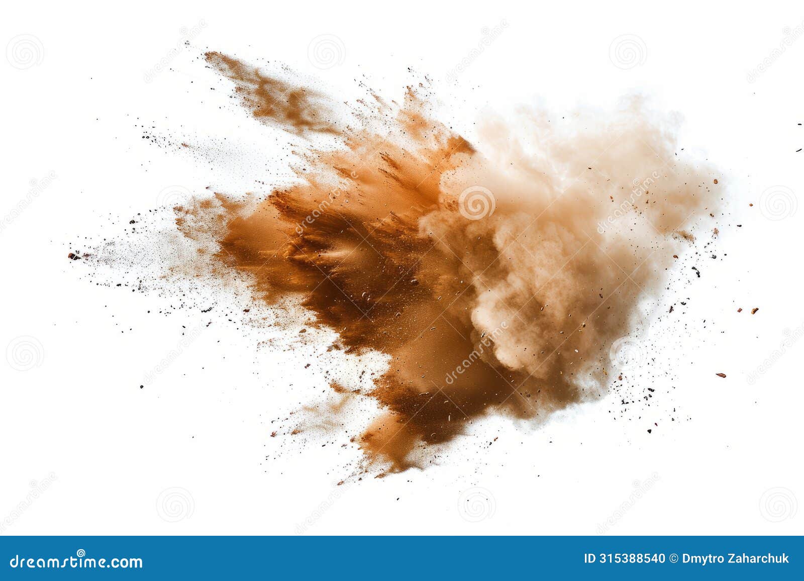 Infinite Space Dust Explosion on White Background Stock Photo - Image ...