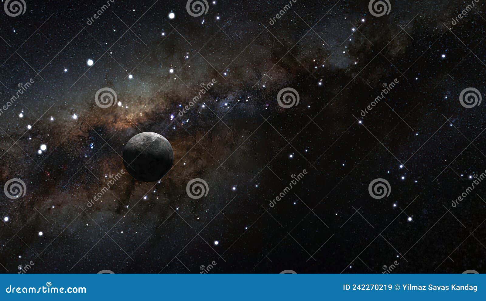 Infinite Space, Planets and Ufos Stock Illustration - Illustration of ...