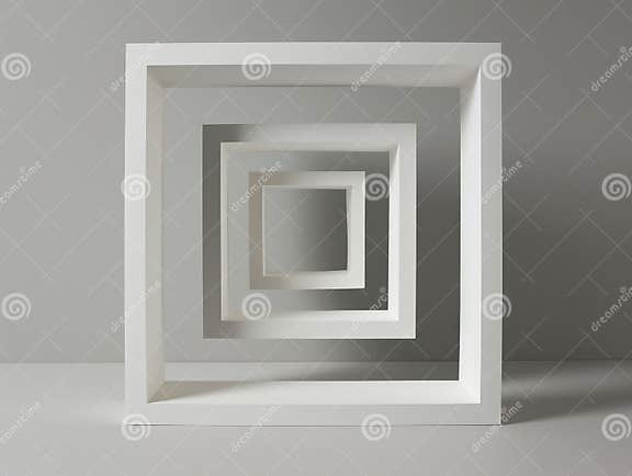 Infinite Square Illusion stock photo. Image of design - 317498684