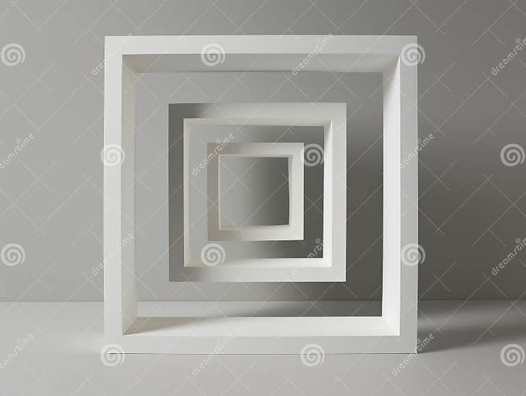 Infinite Square Illusion stock photo. Image of design - 317498684