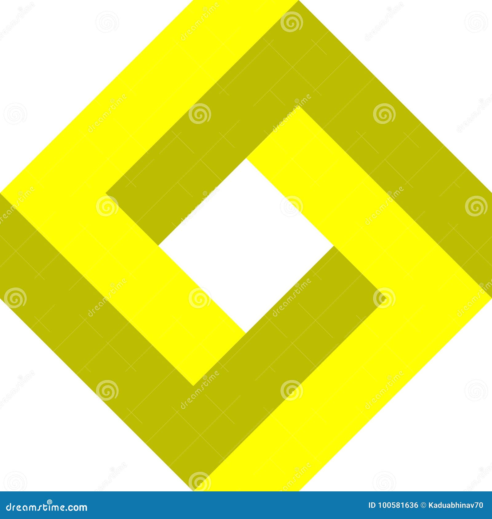 Infinite Square stock vector. Illustration of stamp - 100581636