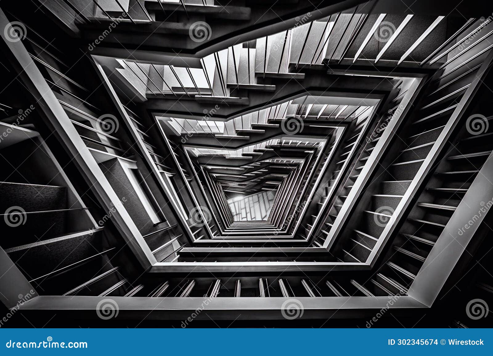 Infinite Steps: the Mesmerizing Staircase Stock Illustration ...