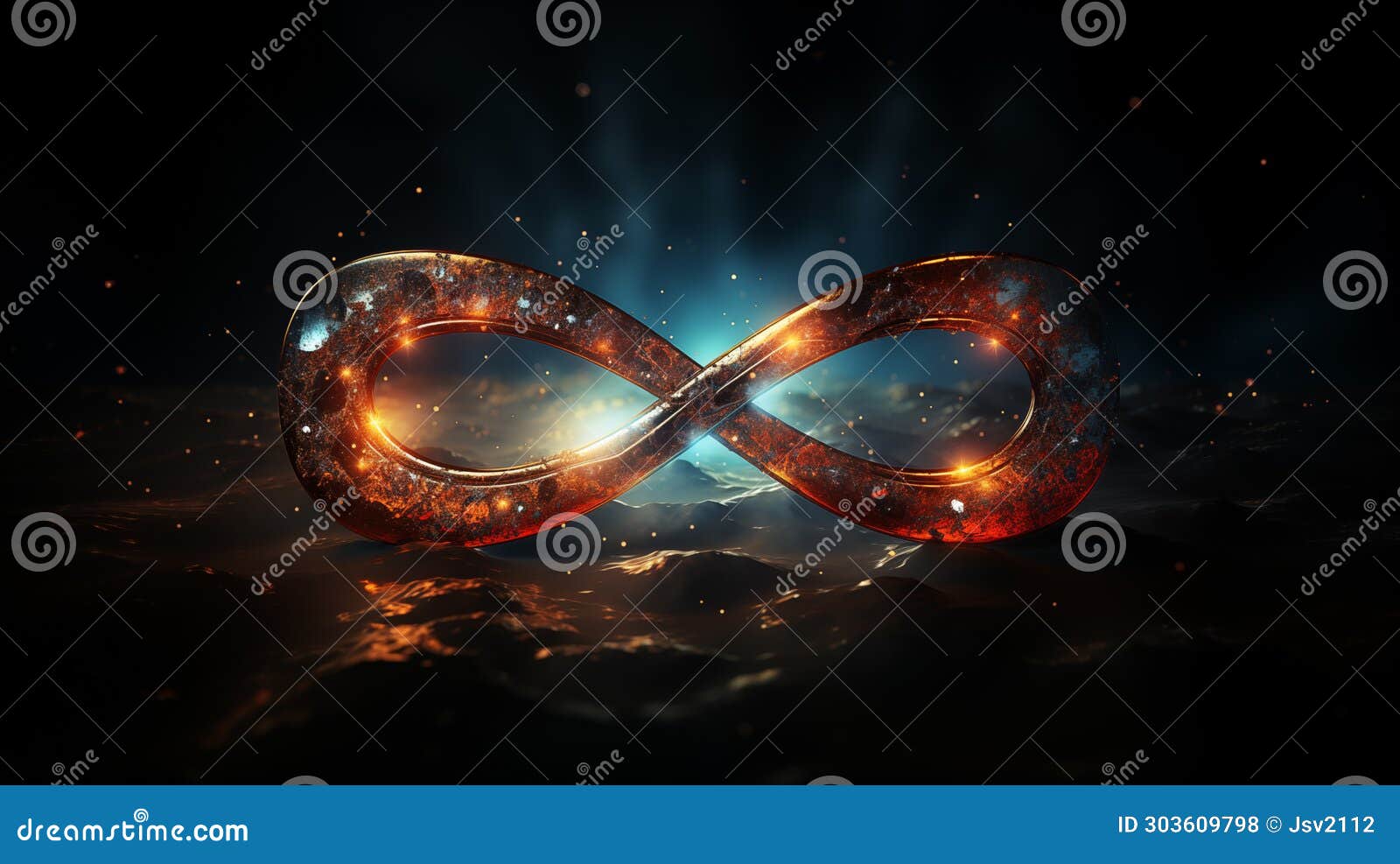 Infinite Symbol Wallpapers in the Style of Double Exposure Stock ...