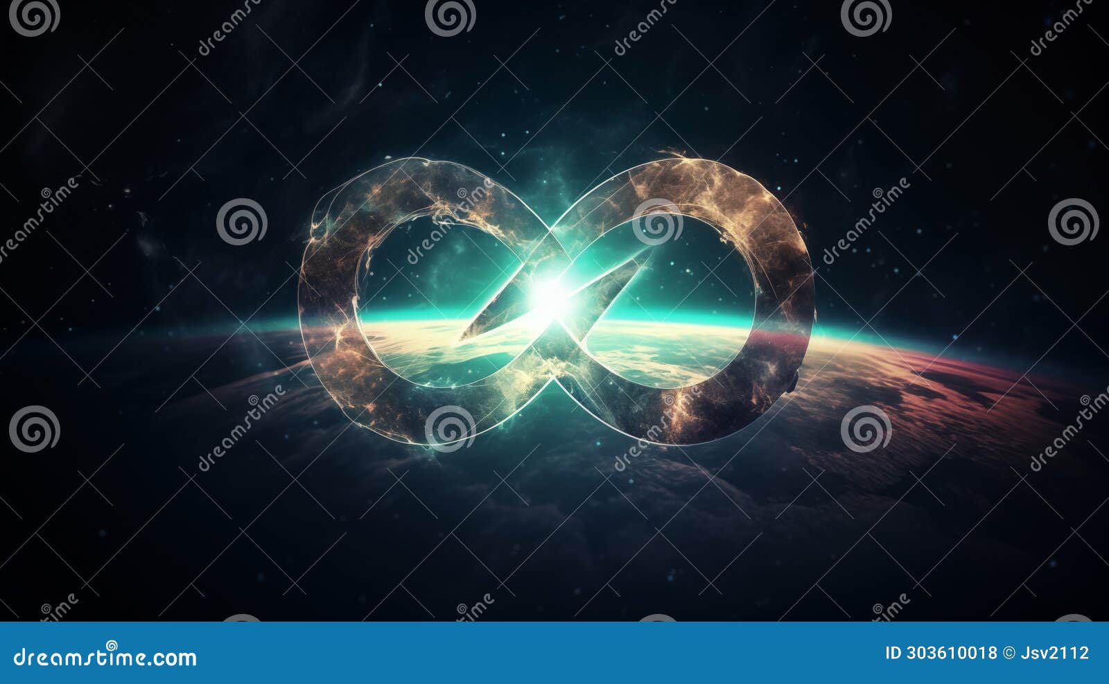 Infinite Symbol Wallpapers in the Style of Double Exposure Stock ...