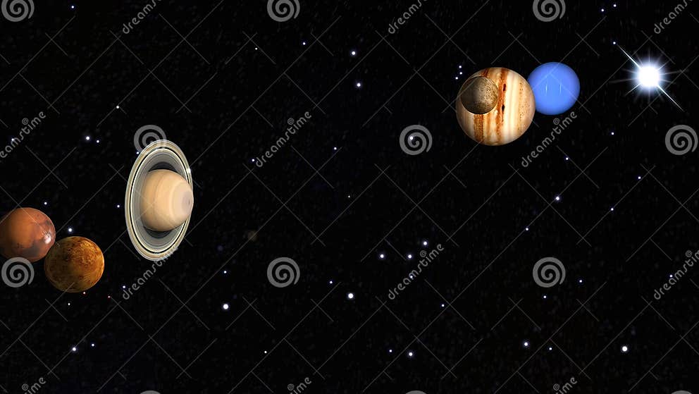 Infinite Universe, Outer Space and Planets Stock Photo - Image of ...