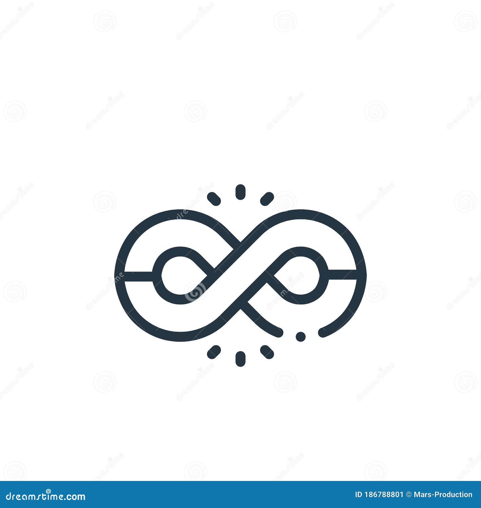 Infinite Vector Icon. Infinite Editable Stroke. Infinite Linear Symbol ...