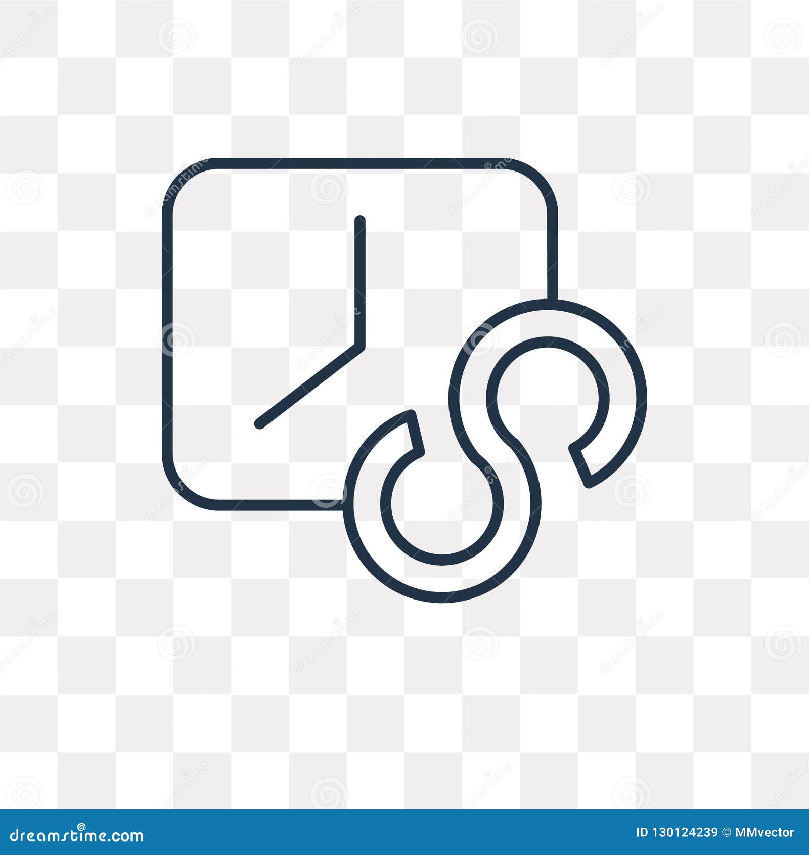 Infinite Vector Icon Isolated on Transparent Background, Linear Stock ...