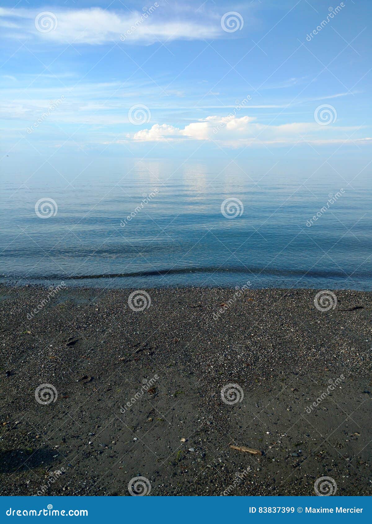 Infinite water stock image. Image of summer, cloudy, nature - 83837399