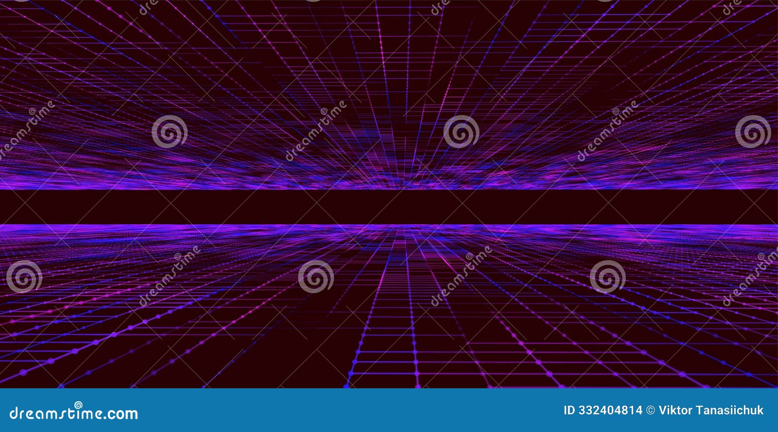 Infinite Wireframe Grid. Futuristic Retro Style Background ...