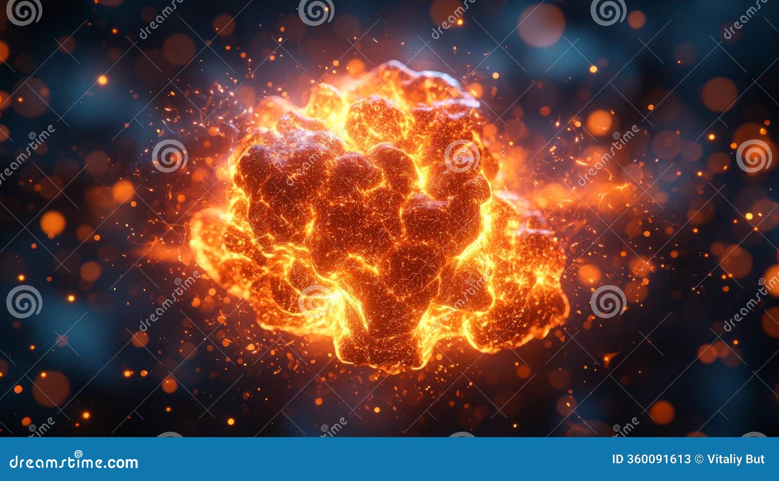 Infinitely Dense Singularity Radiates Energy in Featureless Void. Tiny ...