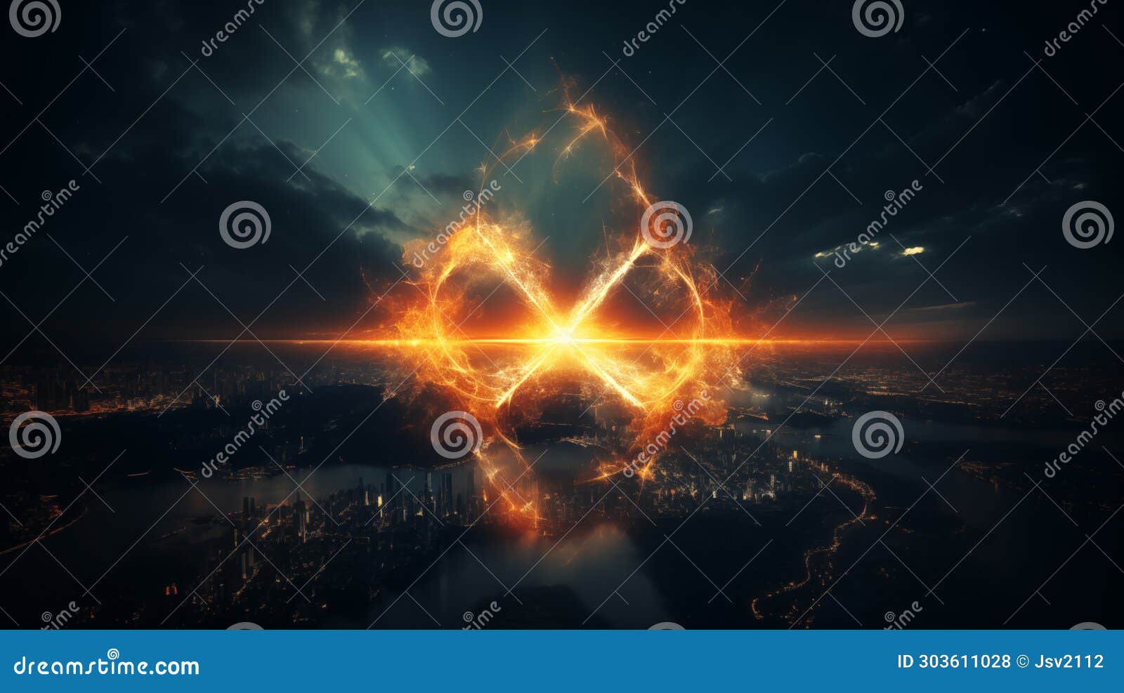 Infinite Symbol Wallpapers in the Style of Double Exposure Stock ...