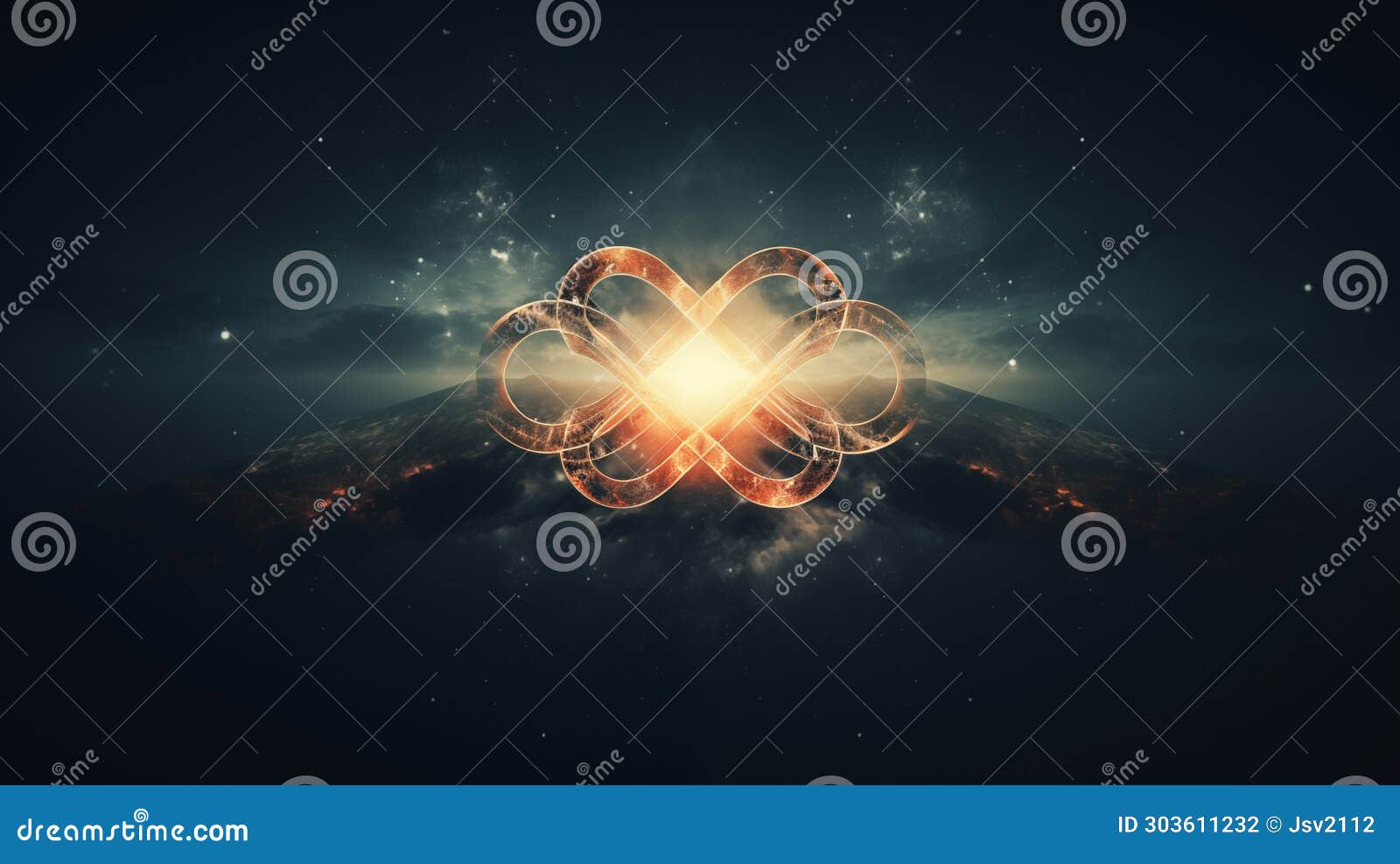 Infinite Symbol Wallpapers in the Style of Double Exposure Stock ...