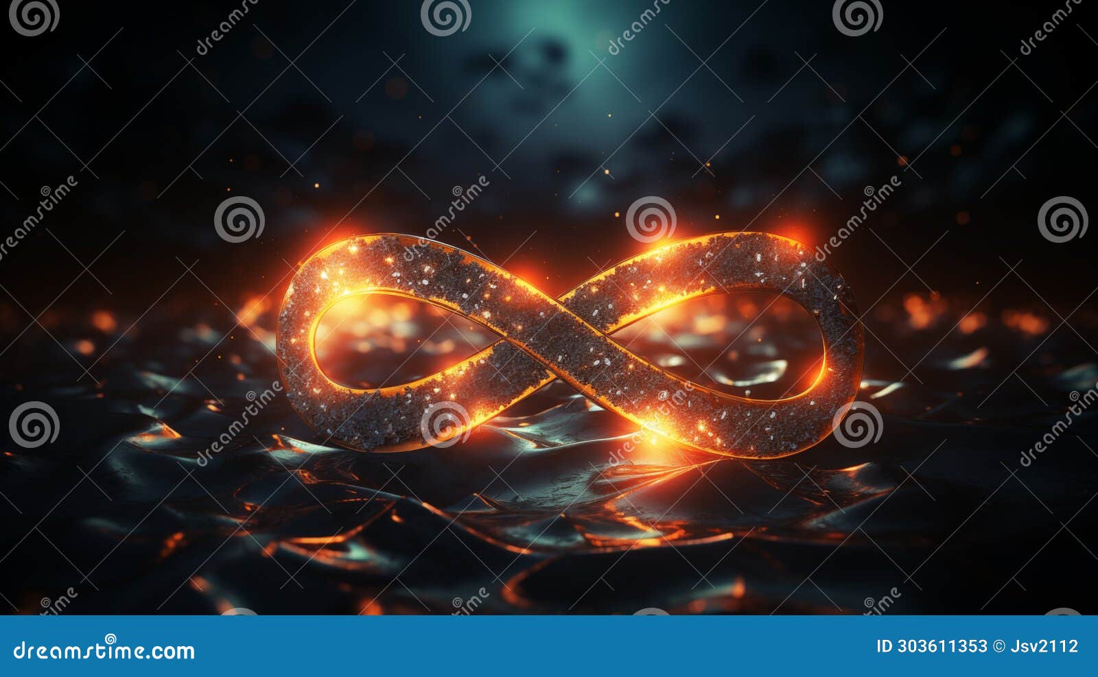 Infinite Symbol Wallpapers in the Style of Double Exposure Stock ...