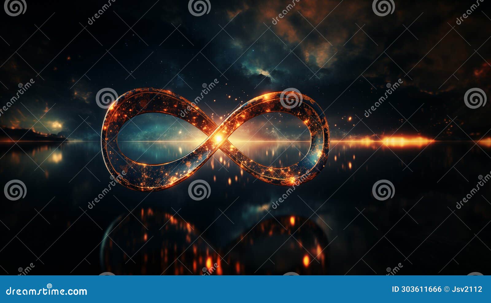 Infinite Symbol Wallpapers in the Style of Double Exposure Stock ...