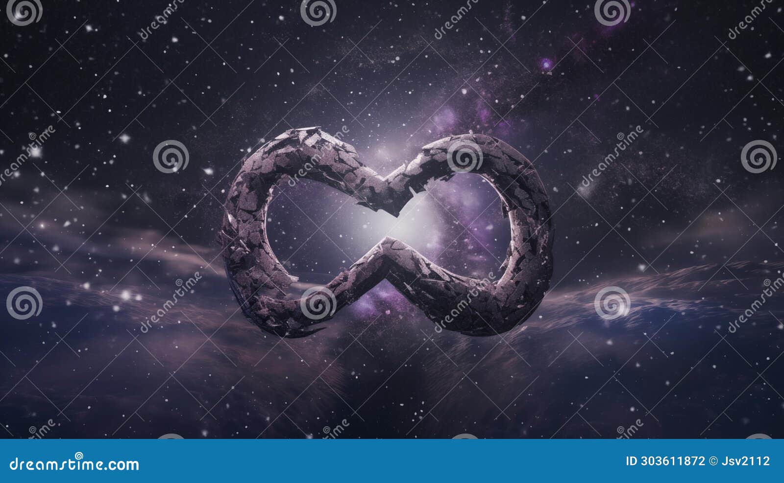 Infinite Symbol Wallpapers in the Style of Double Exposure Stock ...