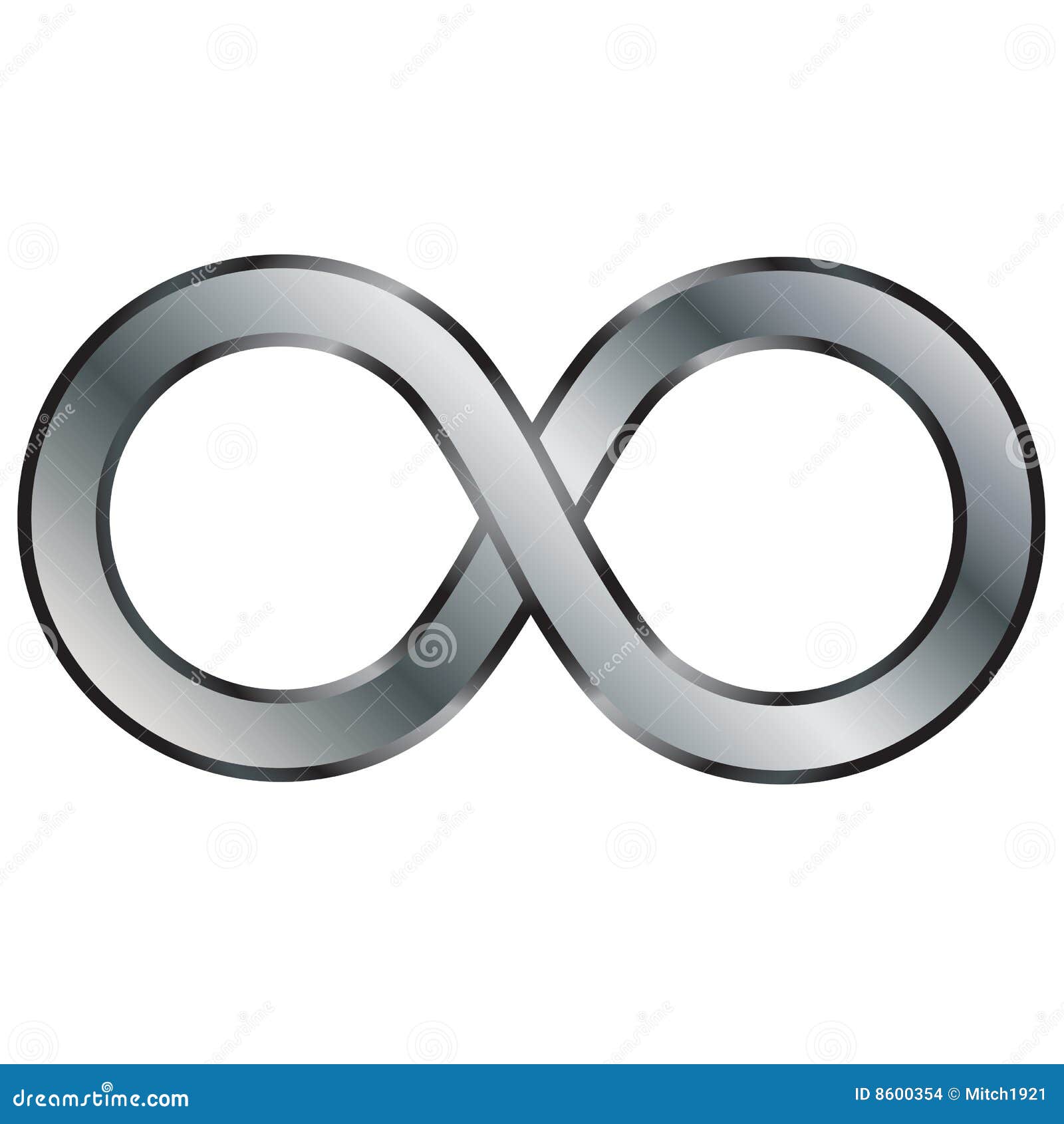 Infinito ilustración del vector. Ilustración de blanco - 8600354