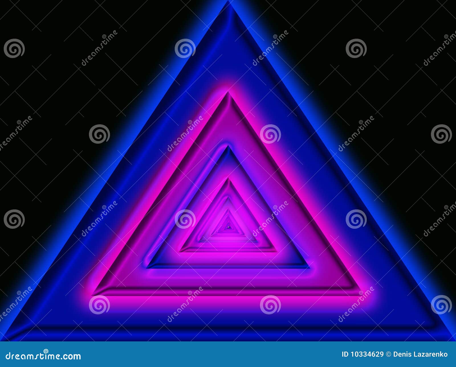 Infinito en triángulo stock de ilustración. Ilustración de rosa - 10334629