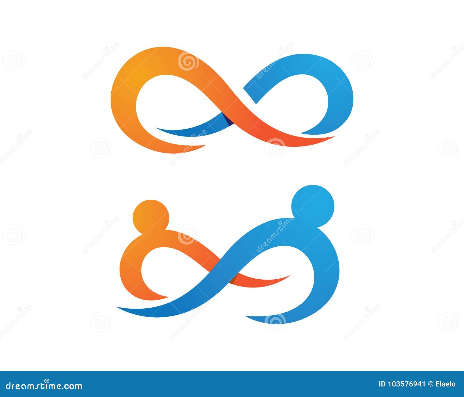 Infinito Logo Template illustrazione vettoriale. Illustrazione di sano ...