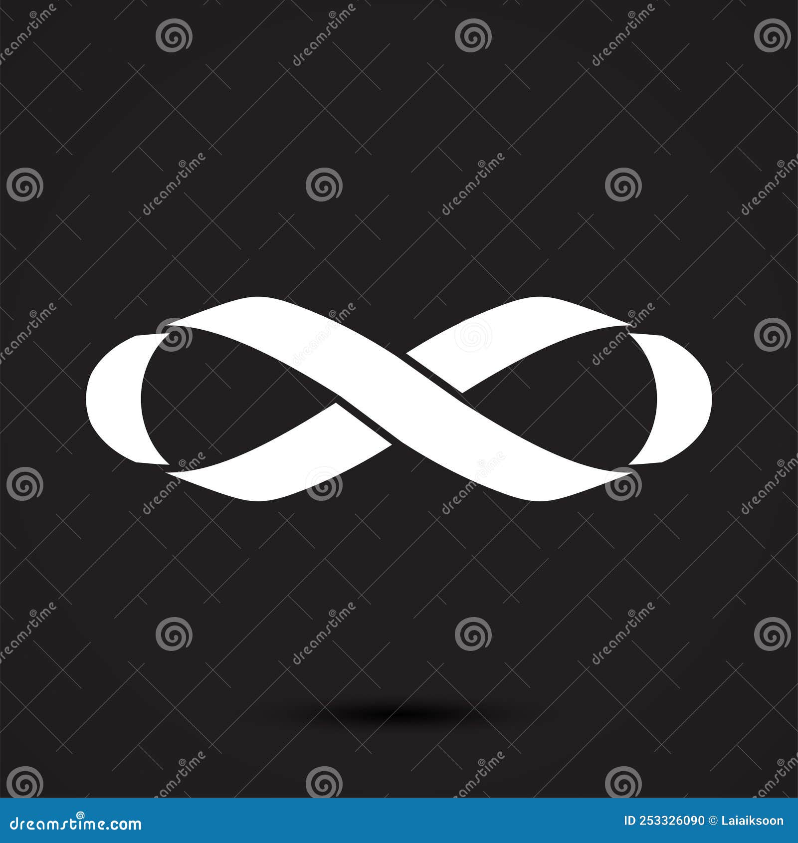 Ribbon in Shape Limitless, Infinity Symbol for Logo Design Stock Vector ...