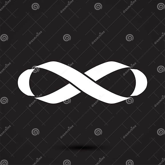 Ribbon in Shape Limitless, Infinity Symbol for Logo Design Stock Vector ...