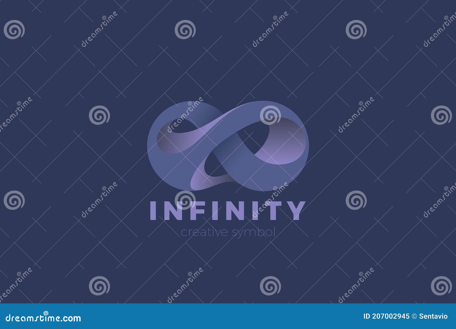 Infinity Abstract Logo Design Infinite 3D Conceptual Shape Vector ...