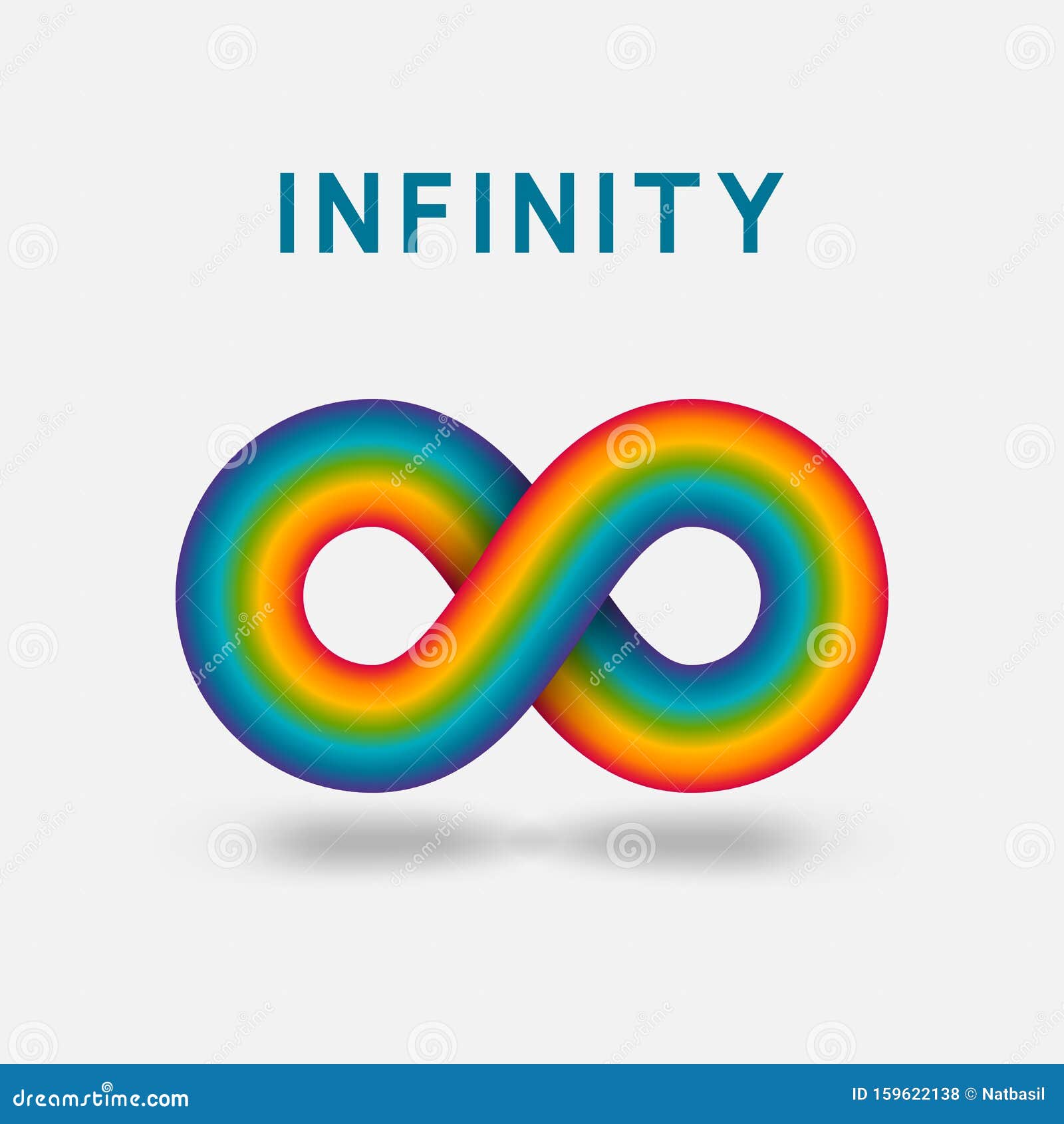 Infinity Abstract Sign Design Element Stock Vector - Illustration of ...