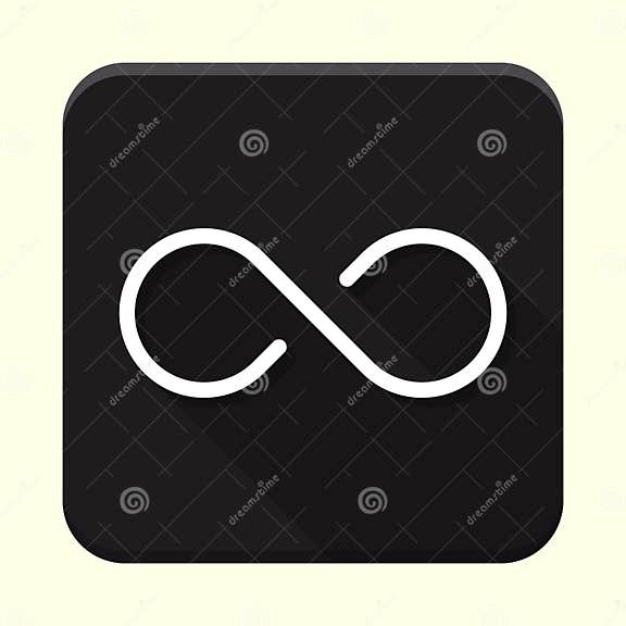 Infinity app icon stock illustration. Illustration of vector - 357073664