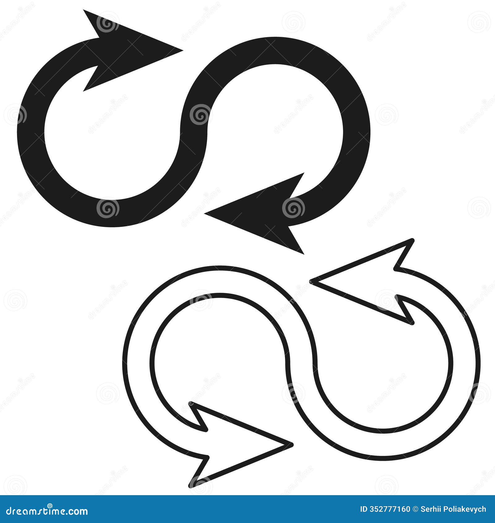 Process Symbol On White Background. Four Step Cycle Arrow Sign Stock ... Process Symbol On White Background. Four Step Cycle Arrow Sign Stock ...