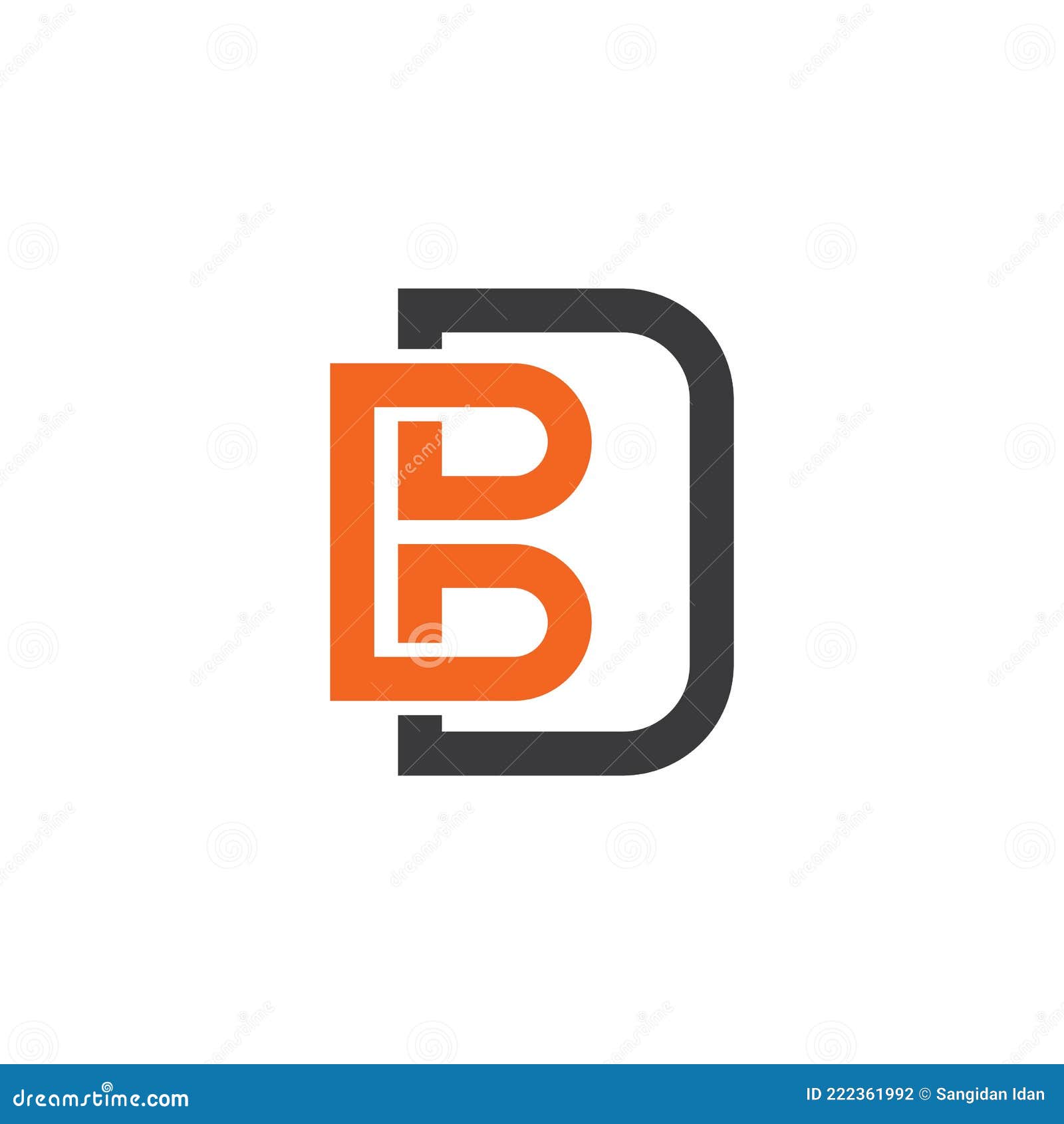 Infinity B Letter or Bd Letter Icon Design Vector Illustration Stock ...