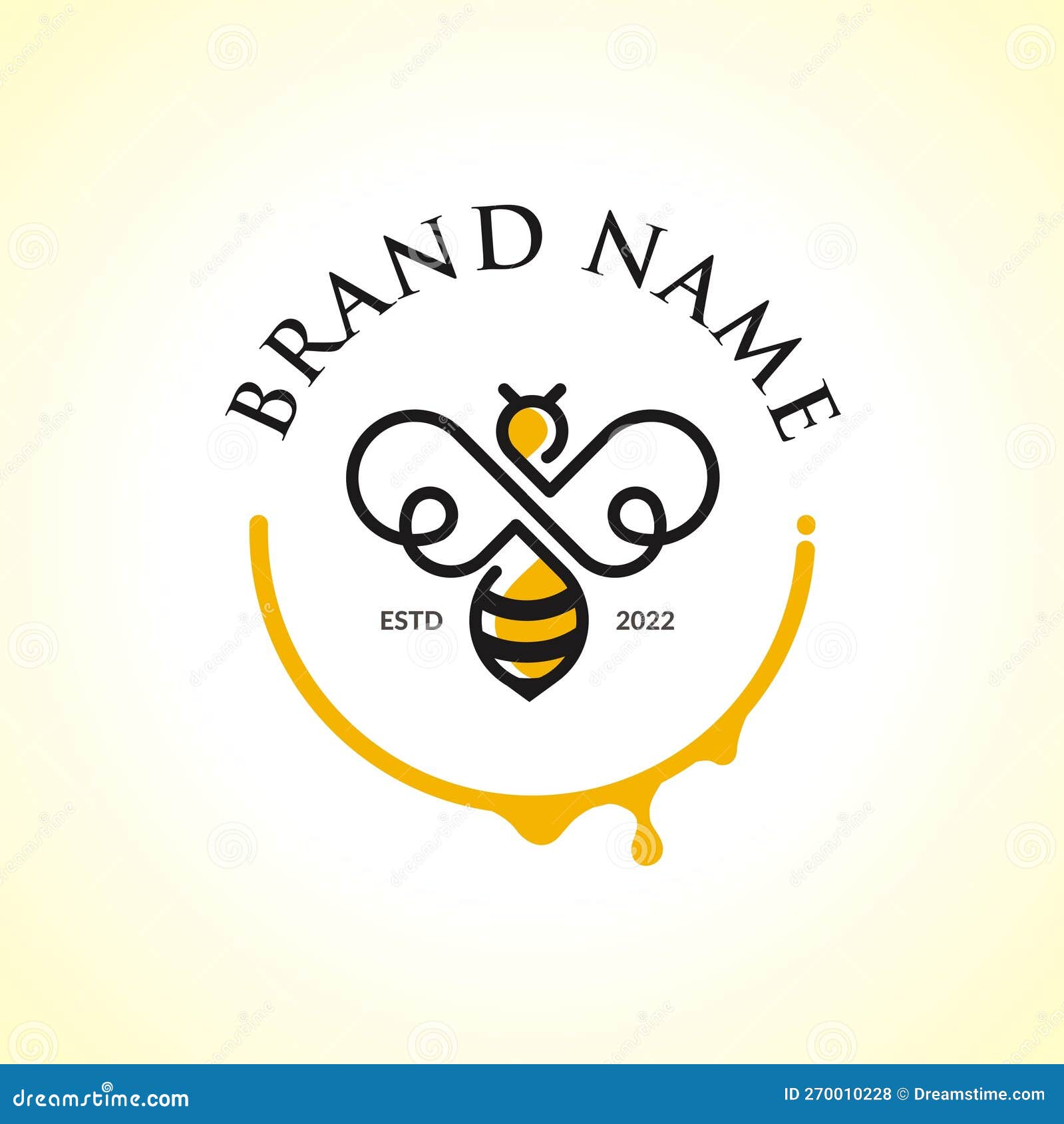 Infinity Bee Logo Design stock vector. Illustration of beautiful ...