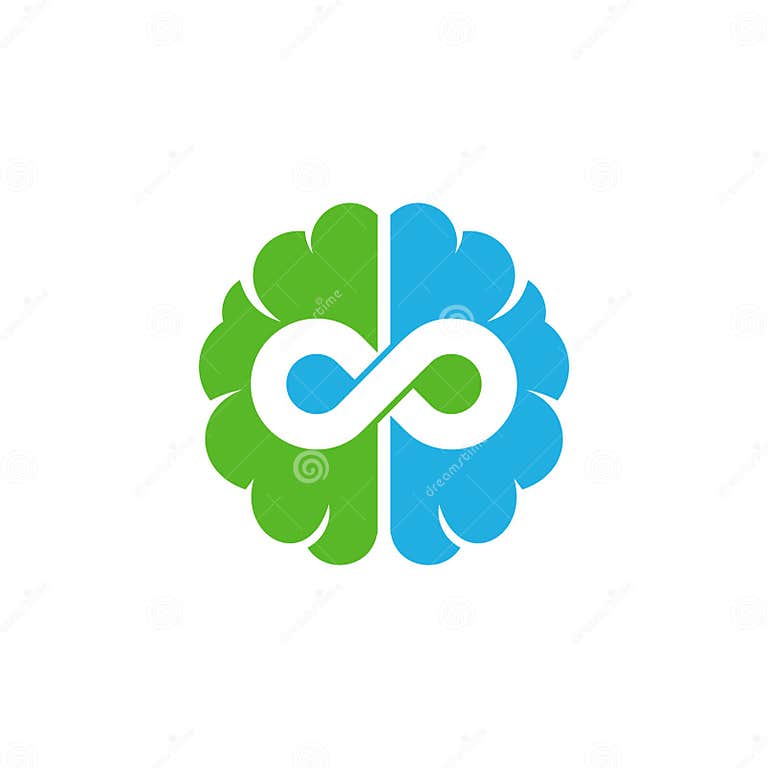 Infinity Brain Logo Icon Design Stock Vector - Illustration of creative ...
