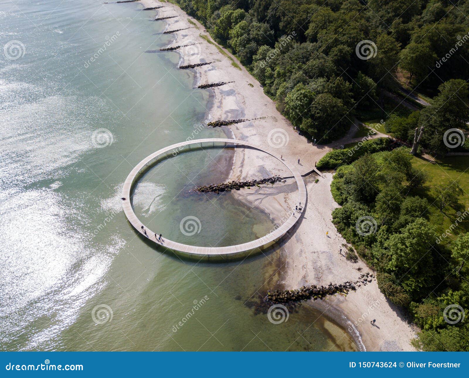 The Infinity Bridge in Aarhus, Denmark Editorial Stock Image - Image of ...